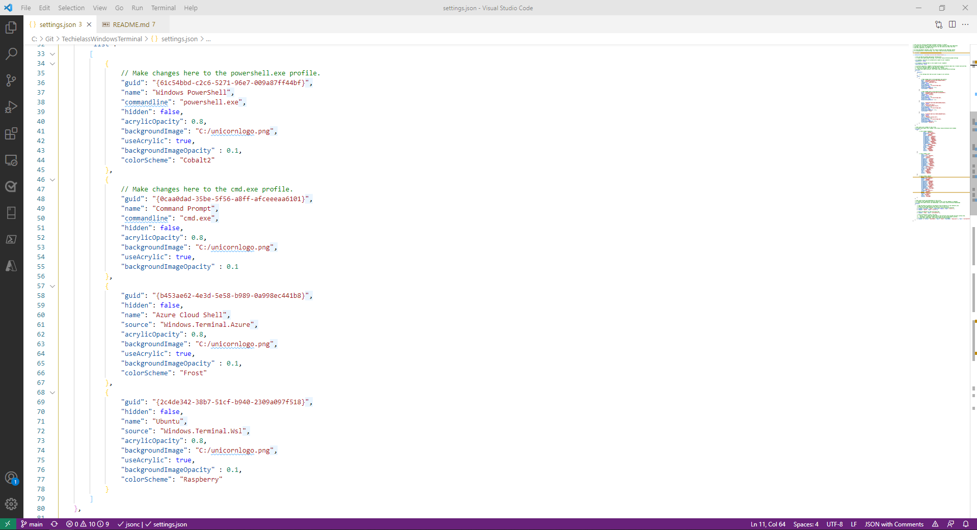 Customise Windows Terminal