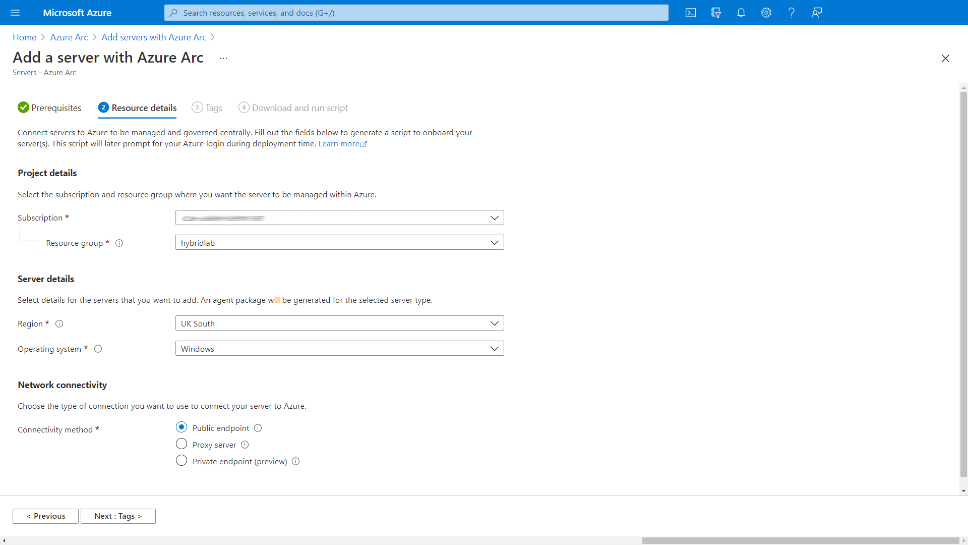 Install Azure Arc onto your servers