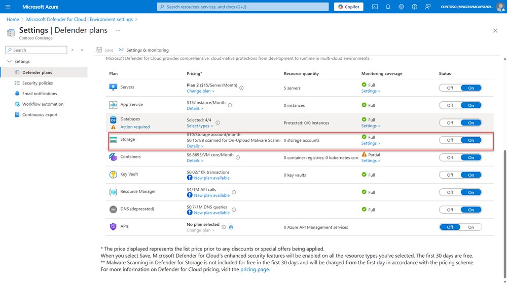 Microsoft Defender for Storage