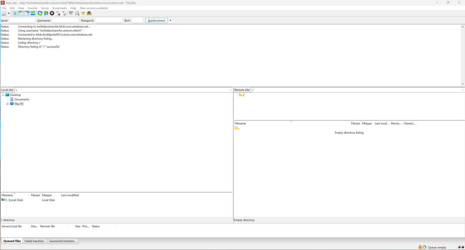 How to set up SFTP in Azure