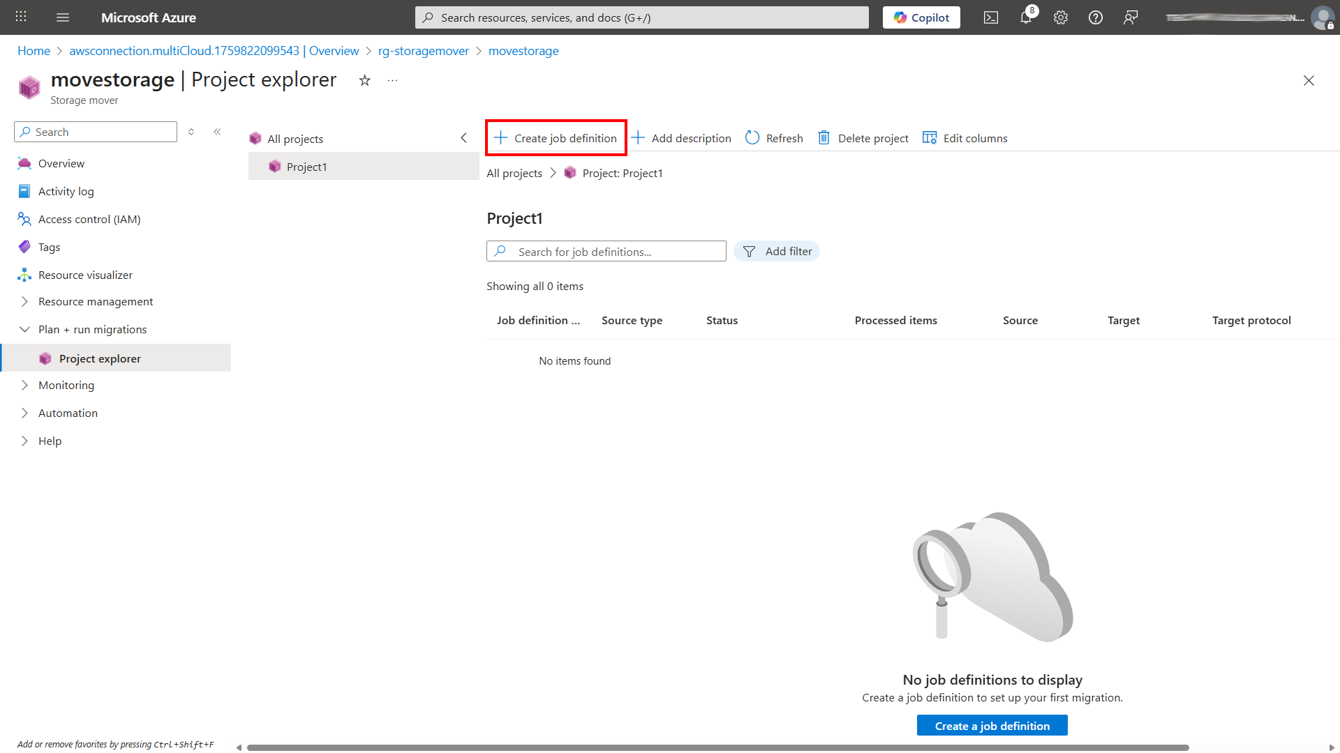 Azure Storage Mover: How to migrate files from AWS S3 to Azure