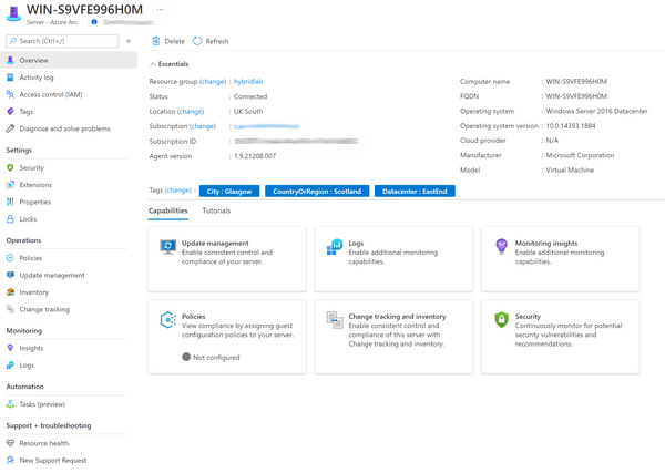 Install Azure Arc onto your servers