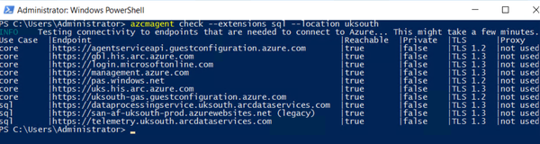 Check if network connectivity for Azure Connected Machine Agent is ...