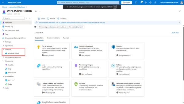 Advanced Windows Server Management Enabled by Azure Arc